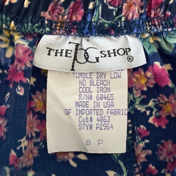 Vintage | Skirts | Vintage The Tog Shop Black Floral Cottagecore ...